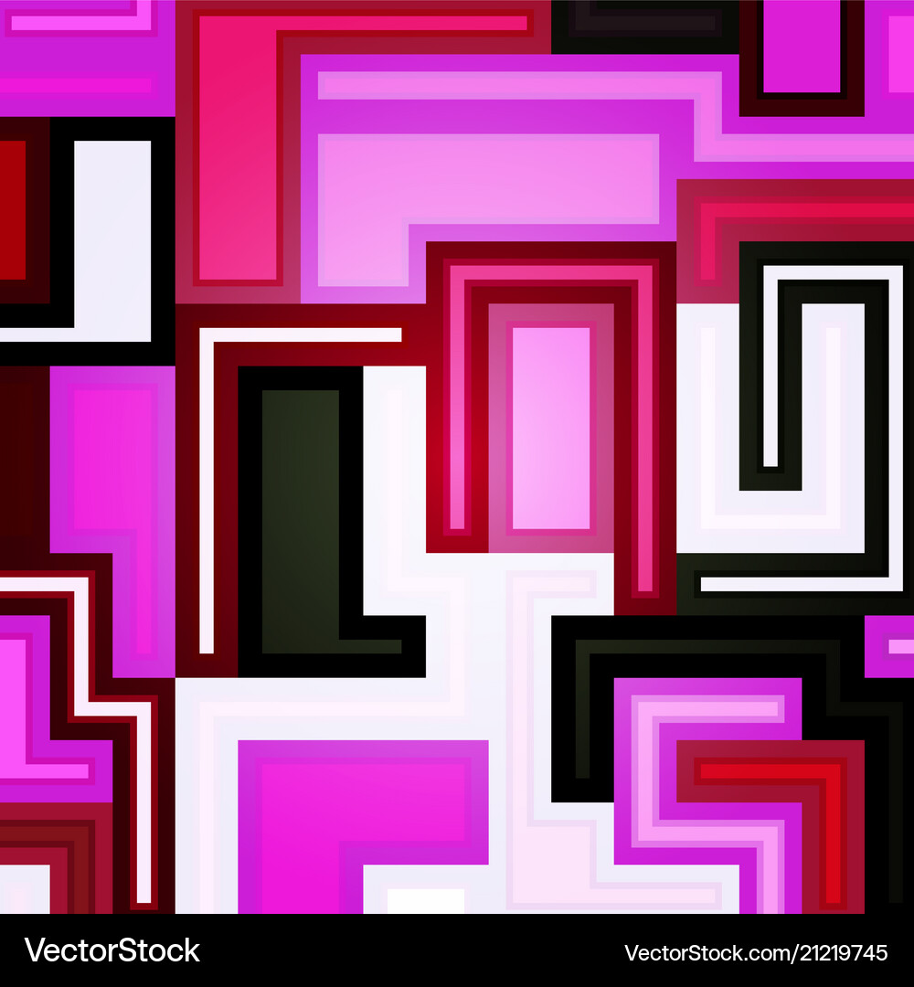 Abstract geometric seamless color background Vector Image