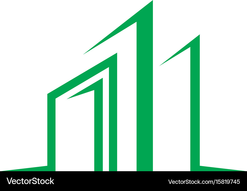 Home building company logo Royalty Free Vector Image