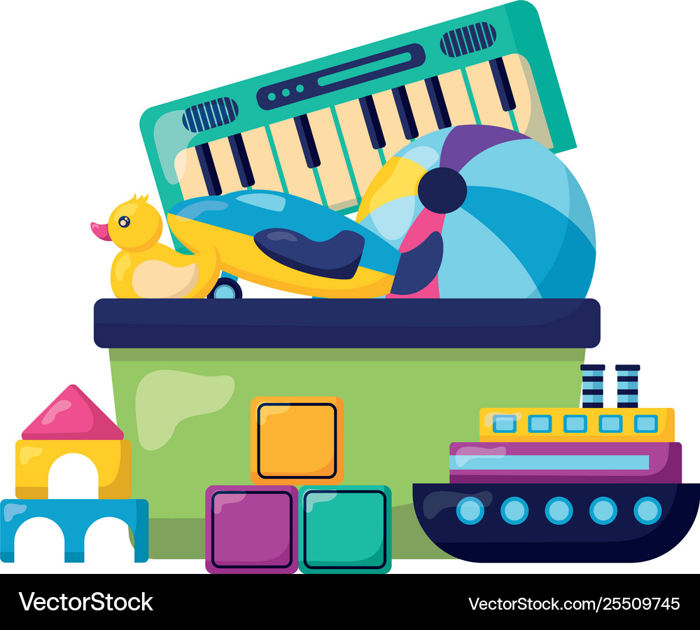 Kids toys design Royalty Free Vector Image - VectorStock