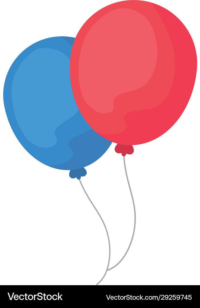 Party and celebration balloons design Royalty Free Vector