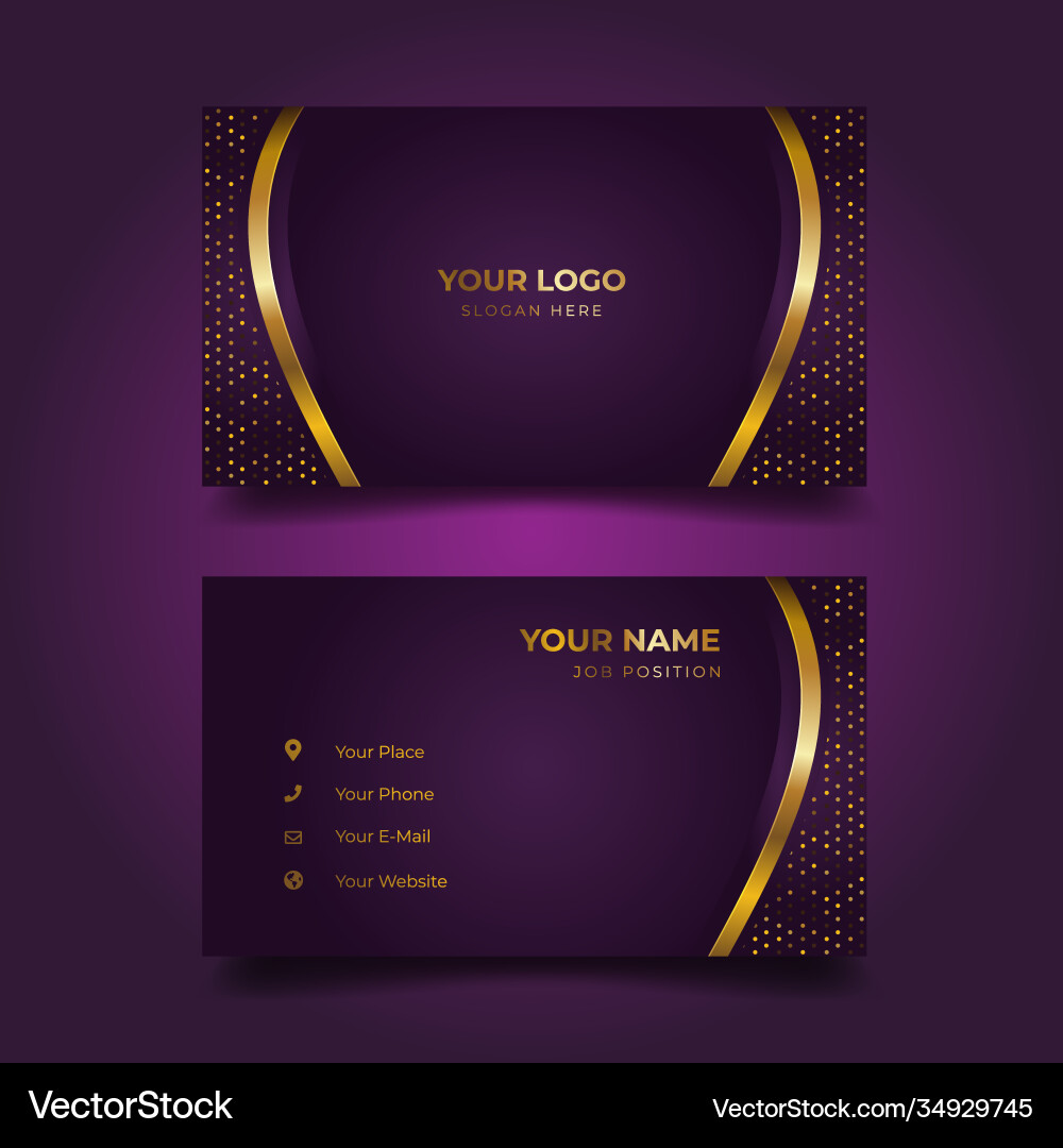 Print business card template Royalty Free Vector Image
