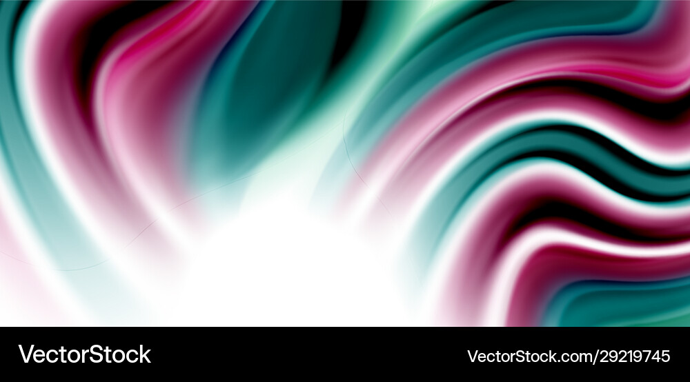 Silk smooth lines on white liquid fluid color Vector Image