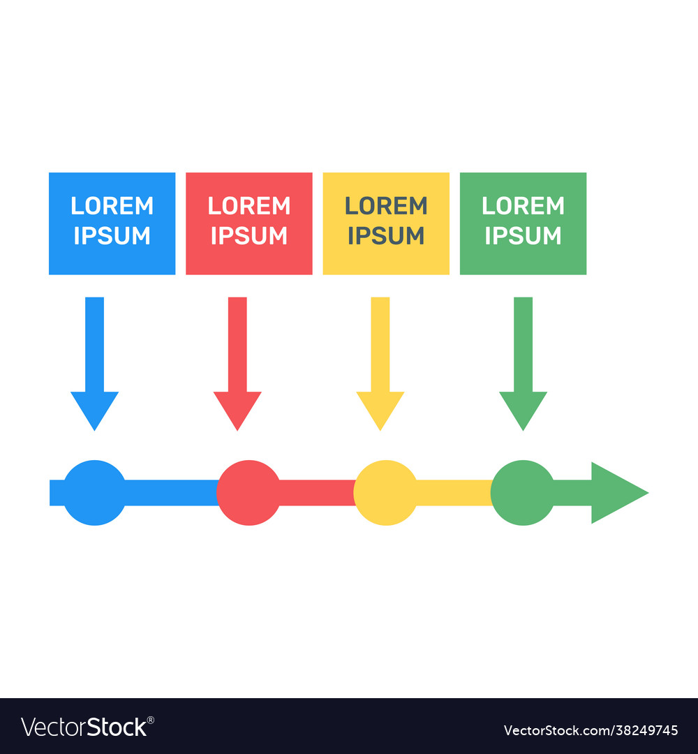 Step arrows chart Royalty Free Vector Image - VectorStock