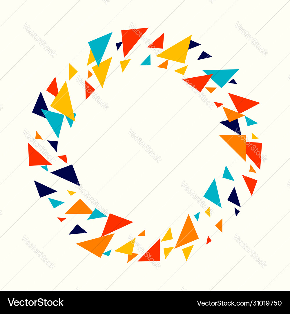 Abstract geometric background - multicolor Vector Image