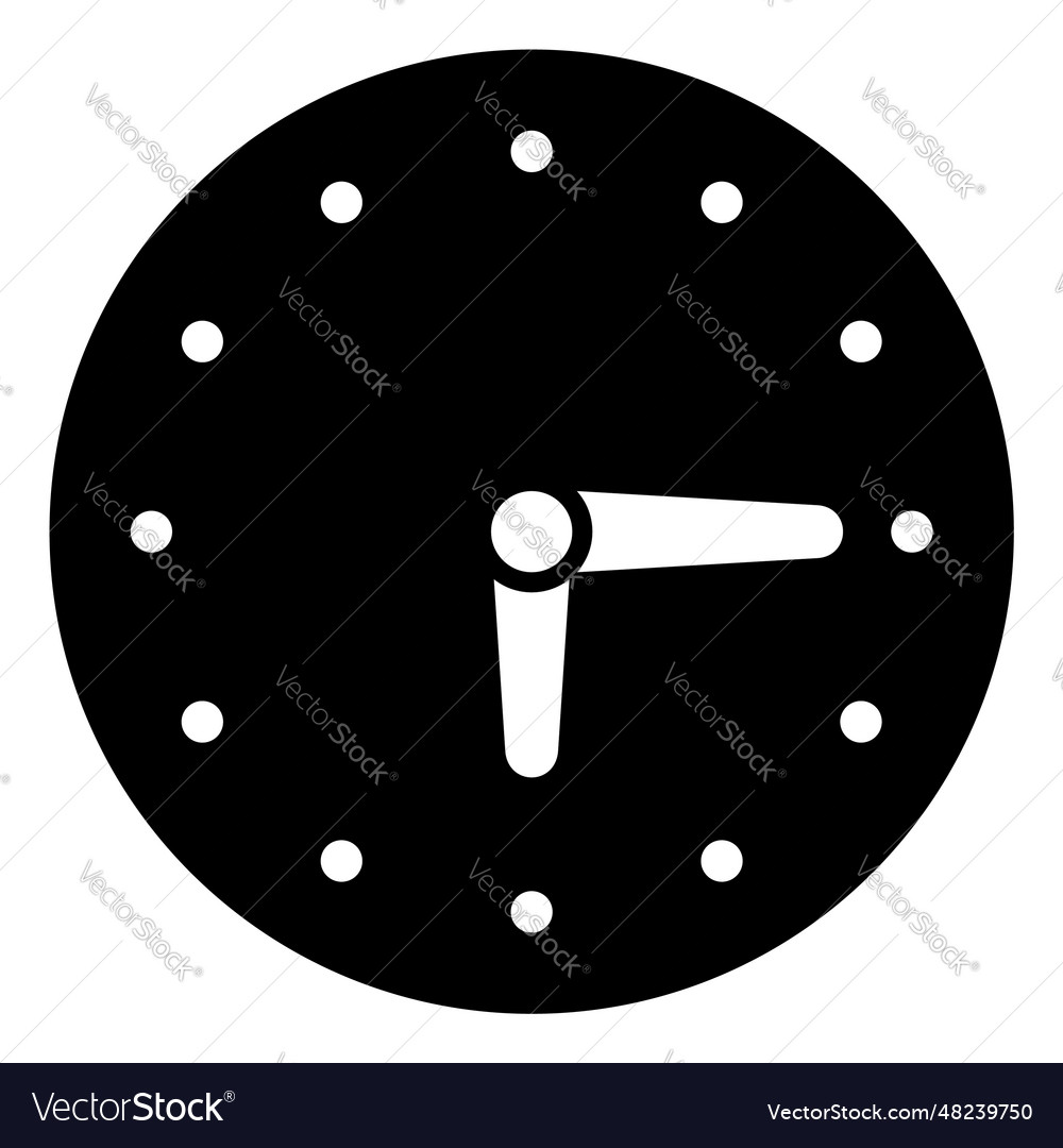 Analog Clock Icon Symbol Royalty Free Vector Image