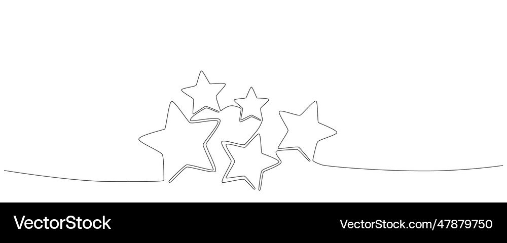 Christmas composition hand drawing continues one Vector Image