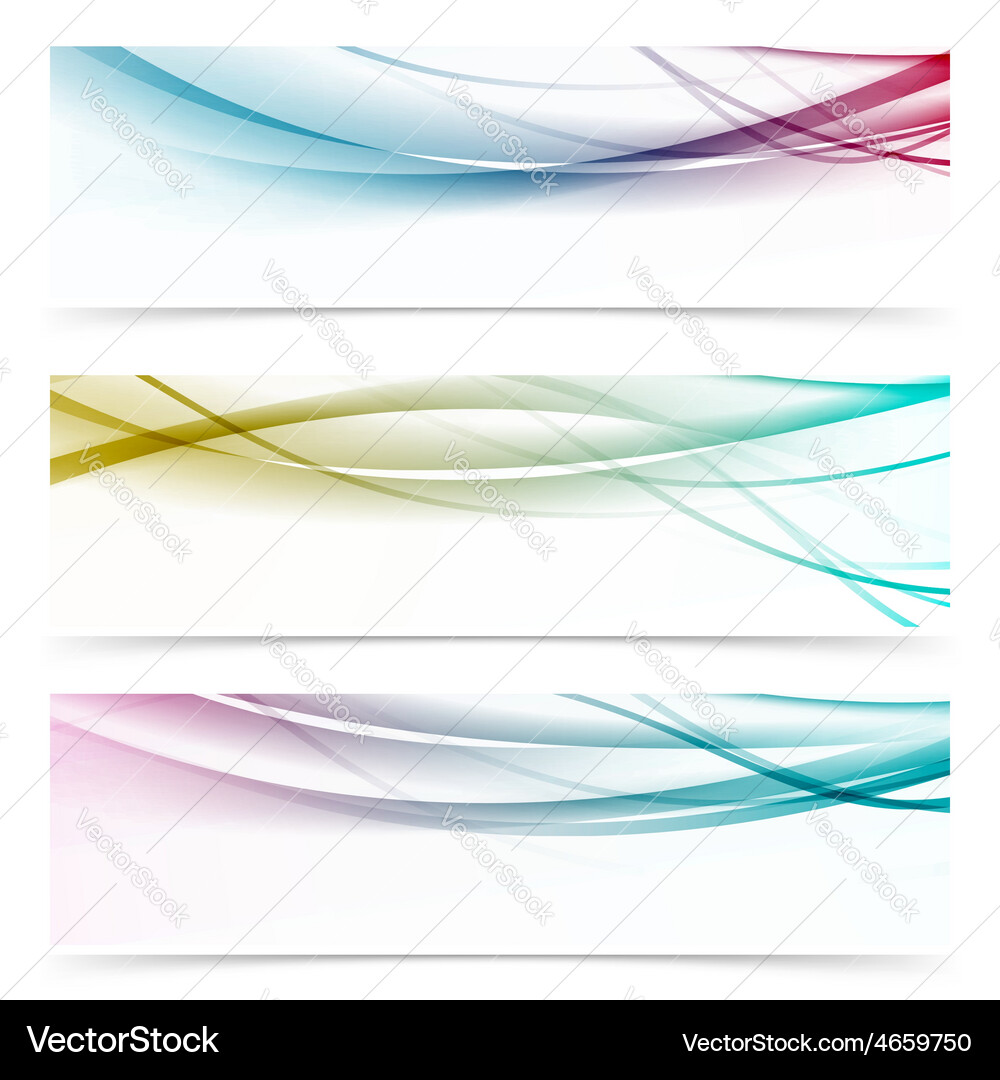 Contemporary transparent speed swoosh wave header Vector Image