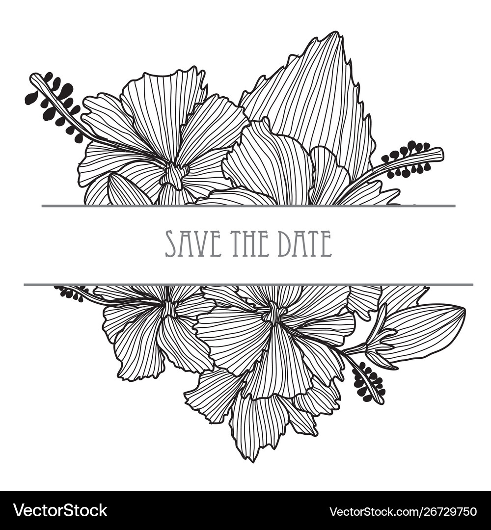Floral card template Royalty Free Vector Image