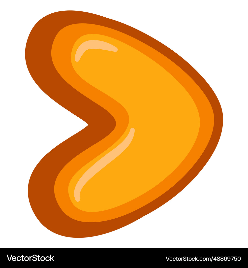 Greater than symbol glossy Royalty Free Vector Image