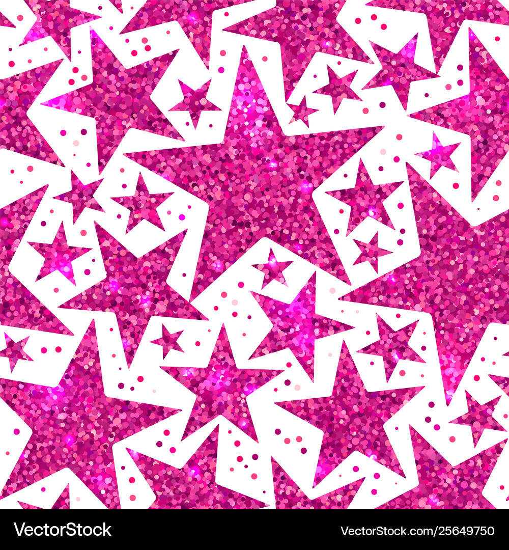 Holiday bright seamless pattern pink shiny Vector Image
