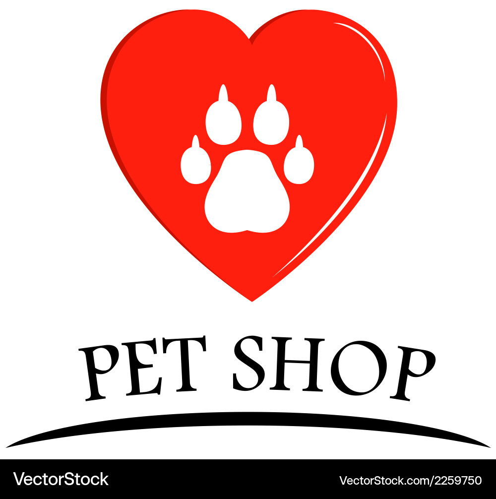 Pet shop symbol Royalty Free Vector Image - VectorStock