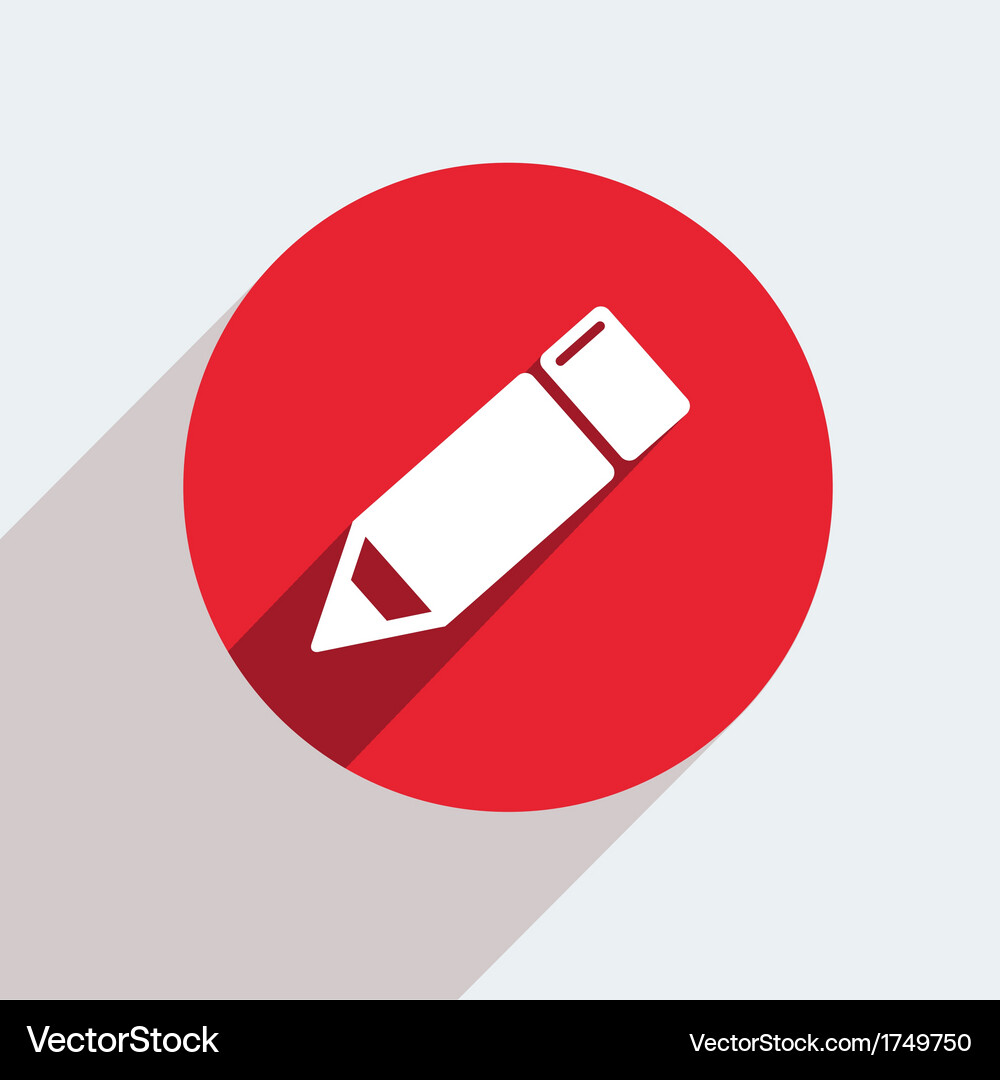 Red circle icon on gray background eps10 Vector Image