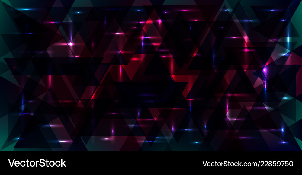 Starry sky pattern in red and blue colors Vector Image