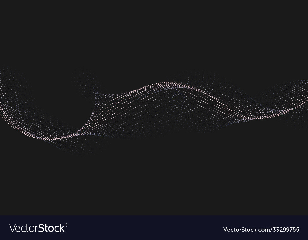 Abstract background with dynamic waves line Vector Image