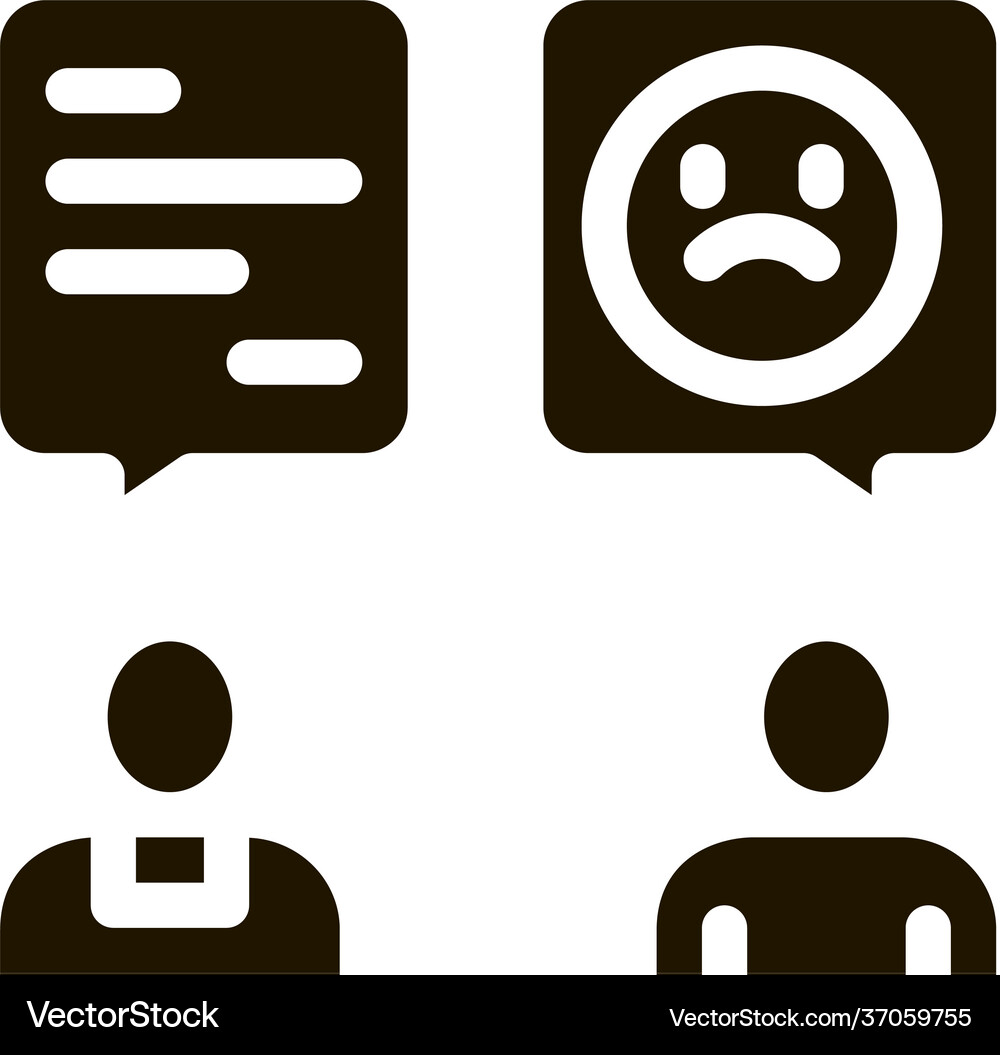 Confession to priest icon glyph Royalty Free Vector Image