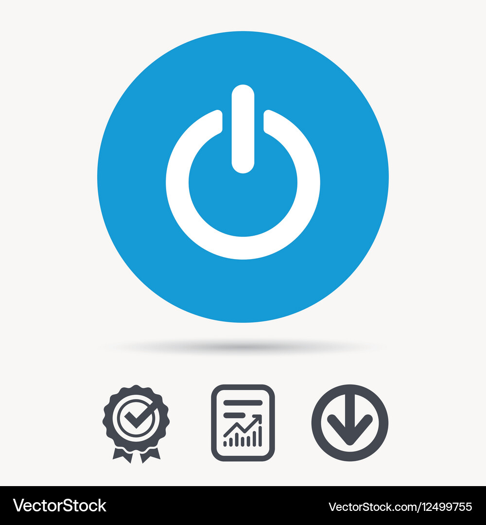 On off power icon energy switch sign Royalty Free Vector