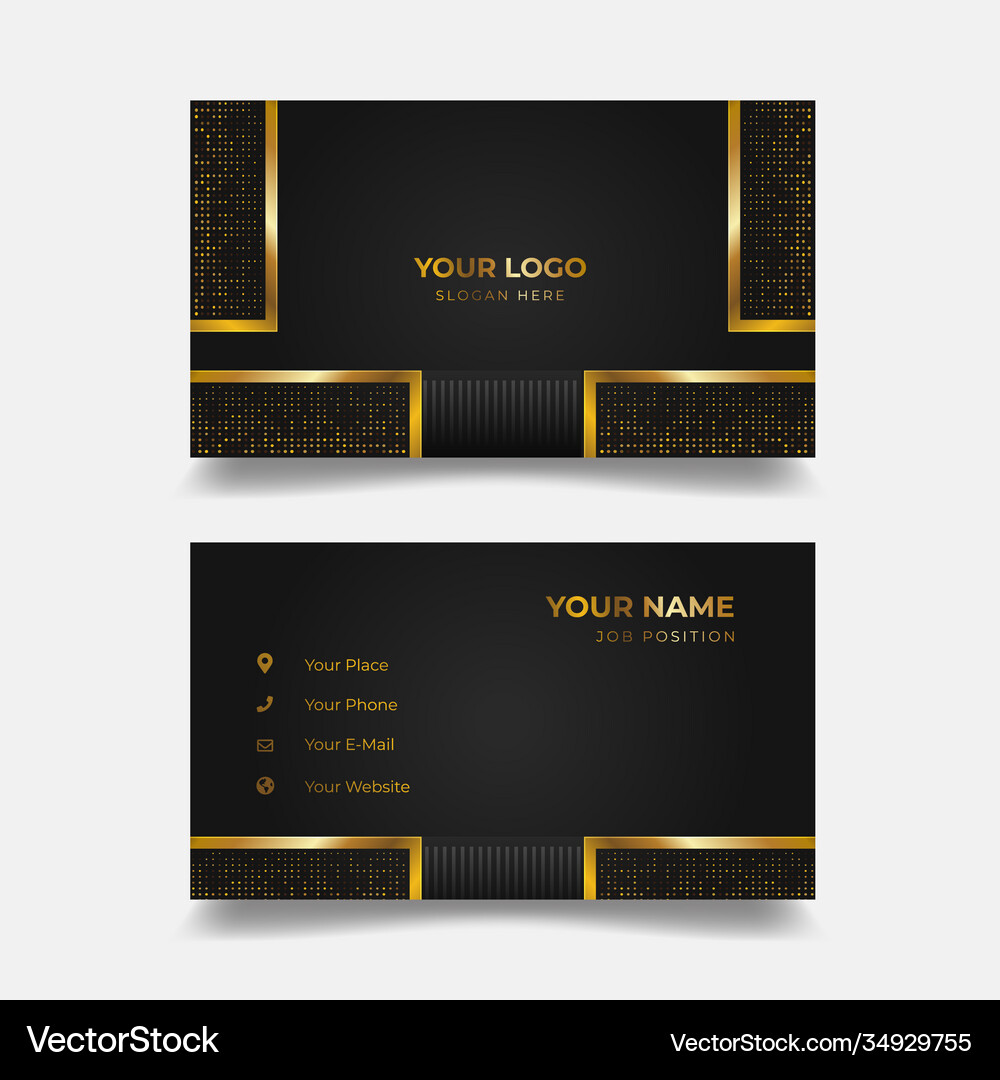 Print business card template Royalty Free Vector Image