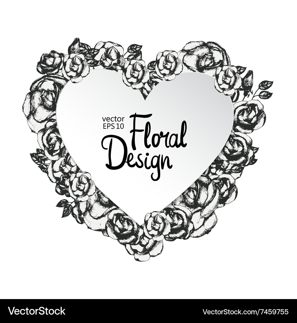Vintage Heart Shape Illustration
