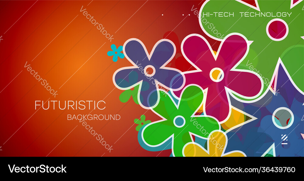 Abstract geometric background gradient minimalist Vector Image
