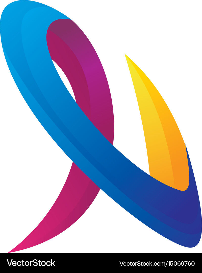 Abstract swirl colorful logo Royalty Free Vector Image
