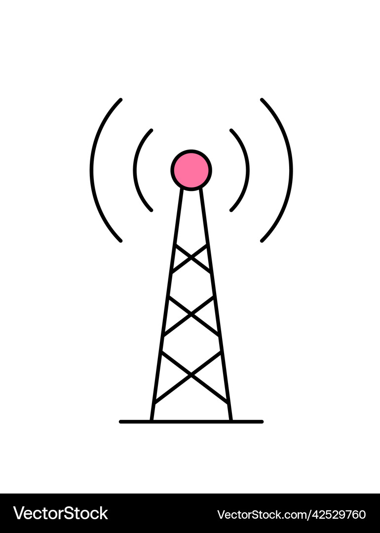Audio streaming service equipment icon Royalty Free Vector
