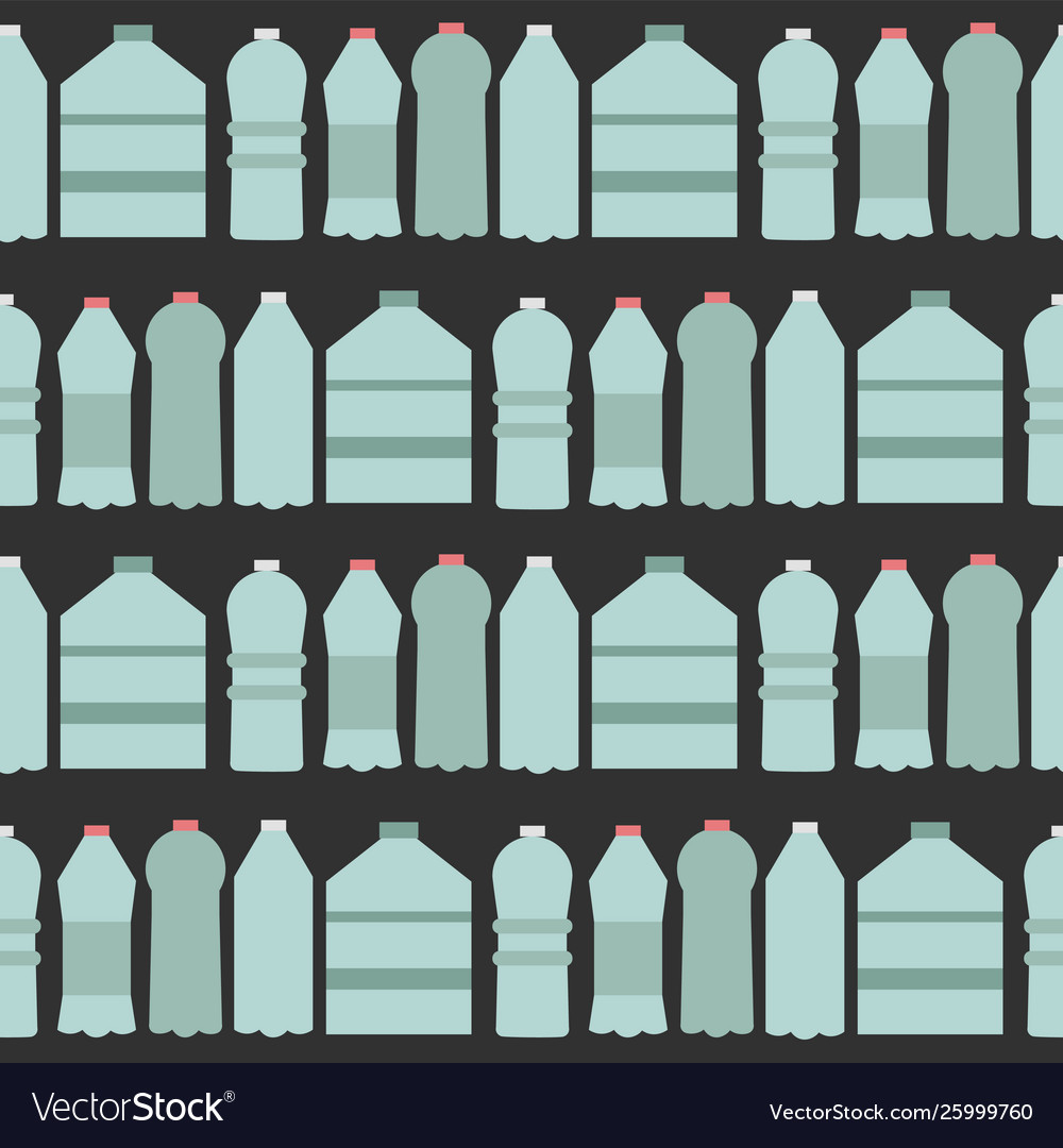 Bottle seamless pattern Royalty Free Vector Image