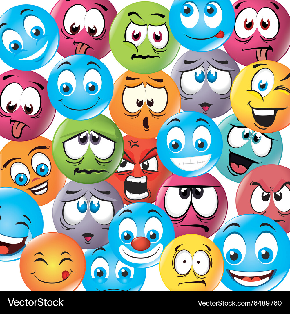 Cartoon emoticon graphic Royalty Free Vector Image