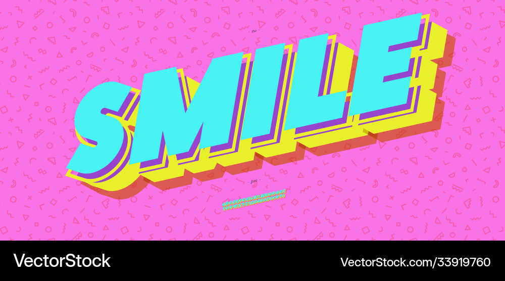 Font 3d bold colorful style Royalty Free Vector Image