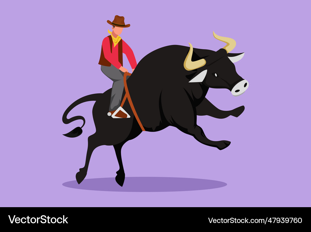 Graphic flat design drawing strong and brave Vector Image