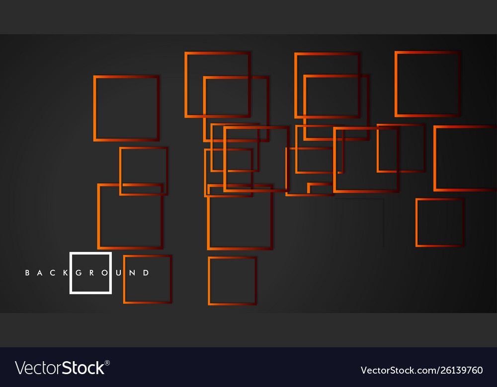 Modern abstract squares backgrounds with a black Vector Image