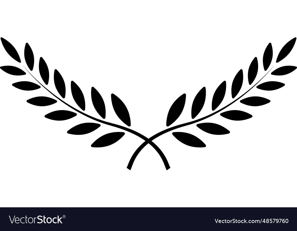 Olive branch laurel wreath winner award symbol Vector Image Olive branch laurel wreath winner award symbol Vector Image