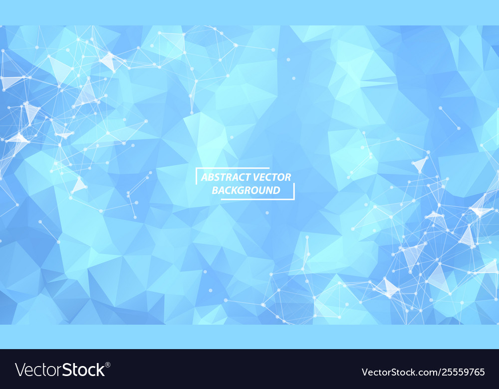 Abstract blue polygonal space background Vector Image