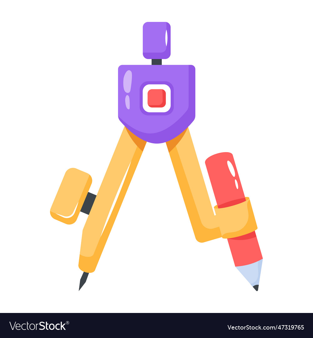 Geometry compass Royalty Free Vector Image - VectorStock