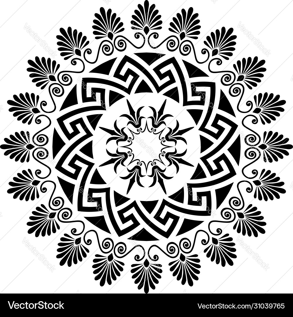 Greek ornament meander Royalty Free Vector Image