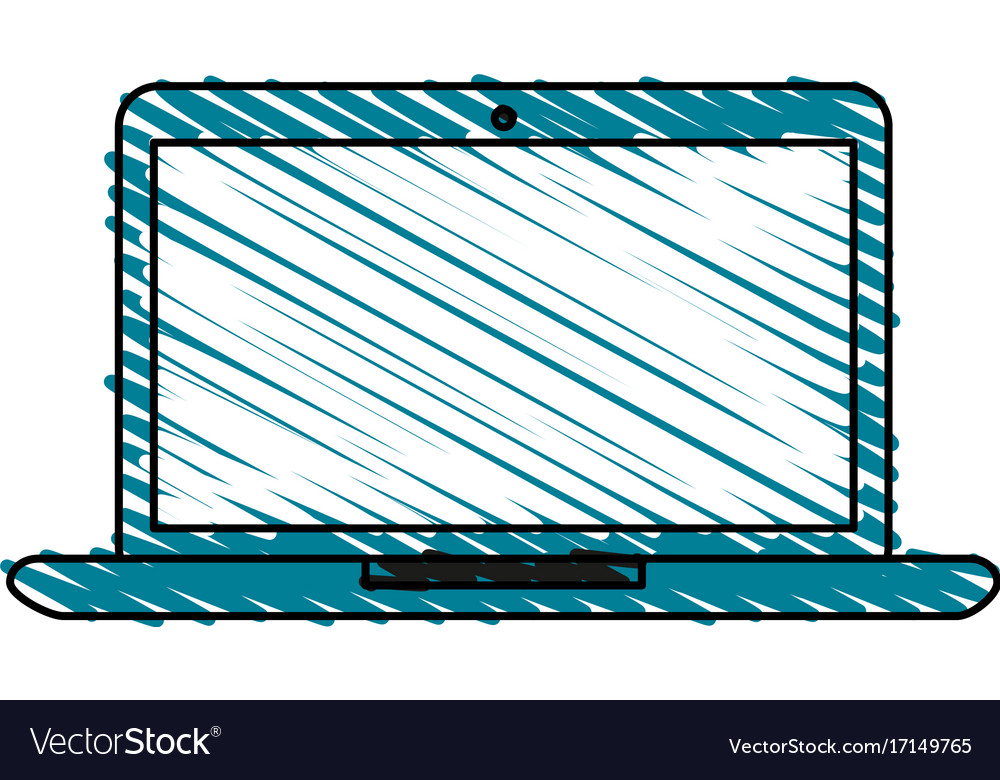 Isolated laptop design Royalty Free Vector Image