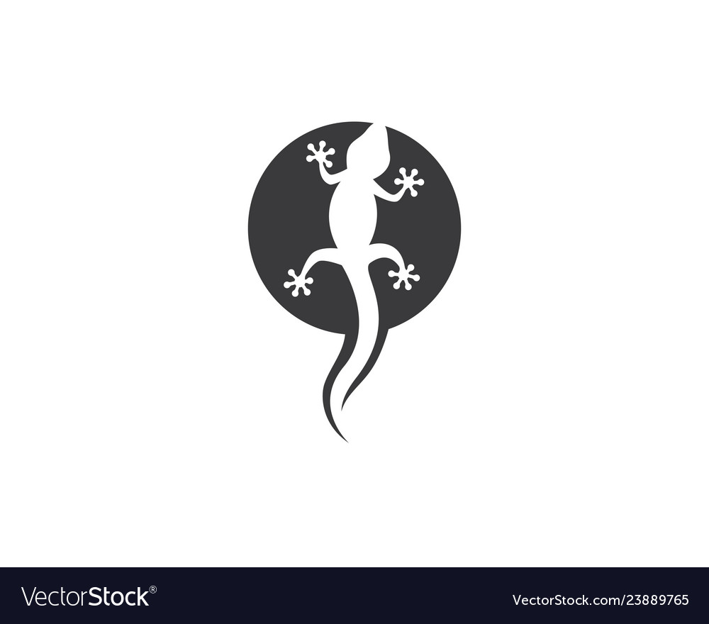 Lizard logo template Royalty Free Vector Image