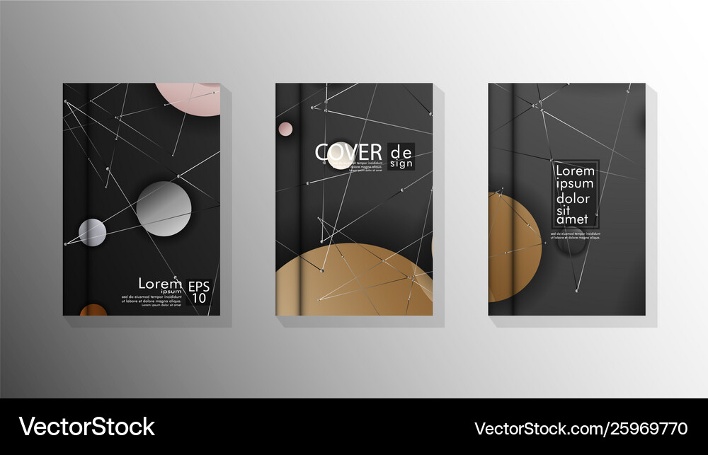 Abstract book cover design with a galaxy Vector Image