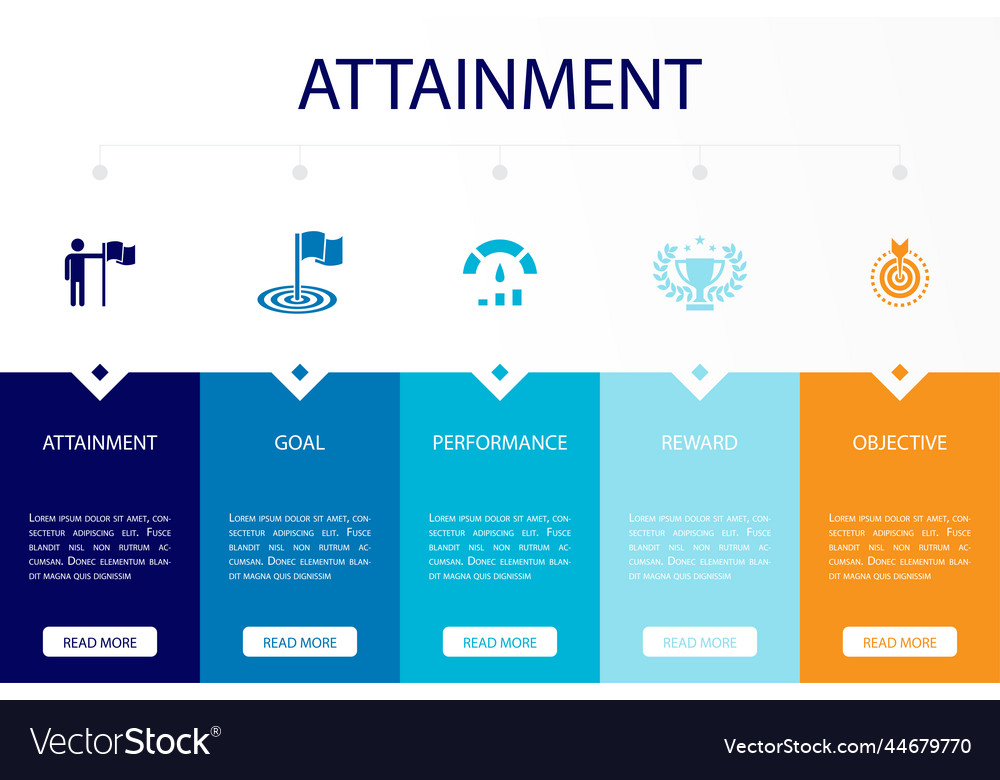 Attainment goal performance reward objective Vector Image Attainment goal performance reward objective Vector Image