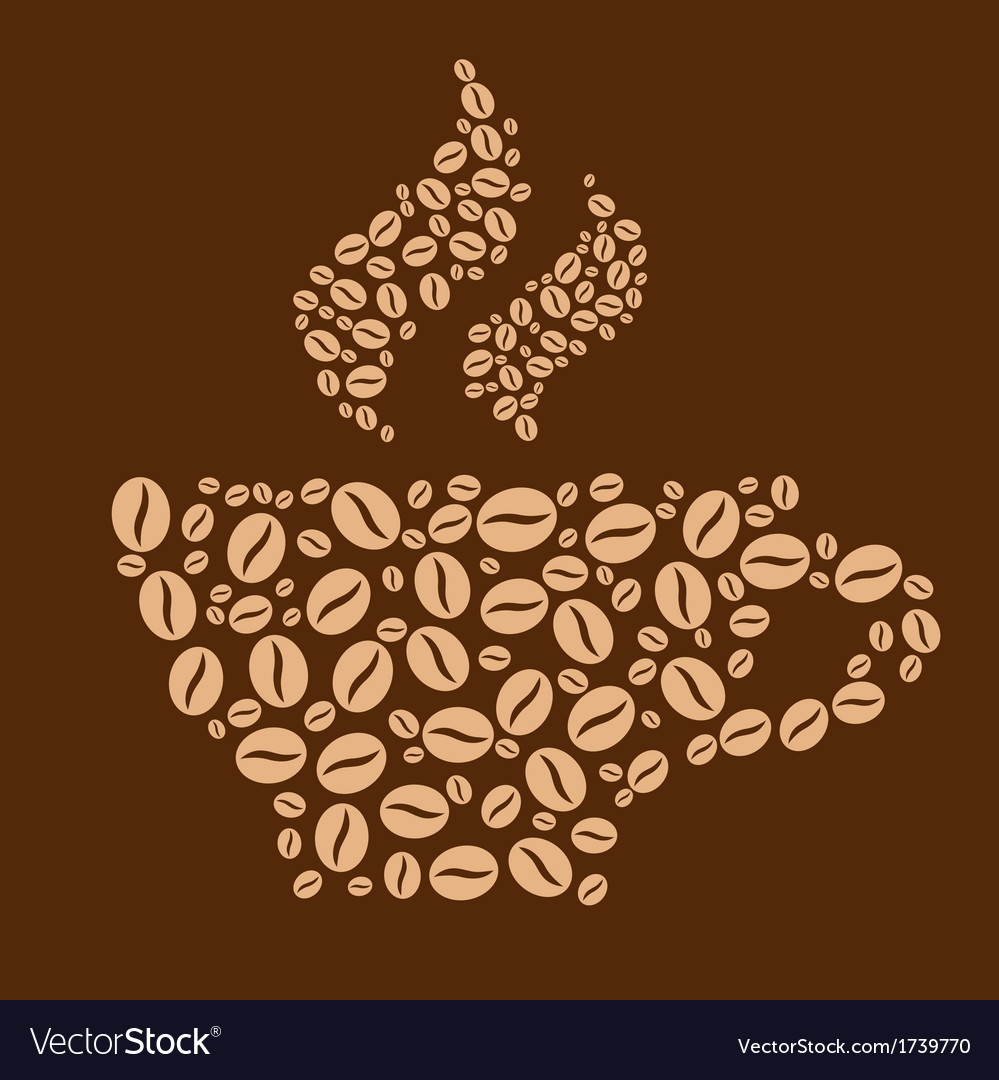 Coffee background Royalty Free Vector Image - VectorStock