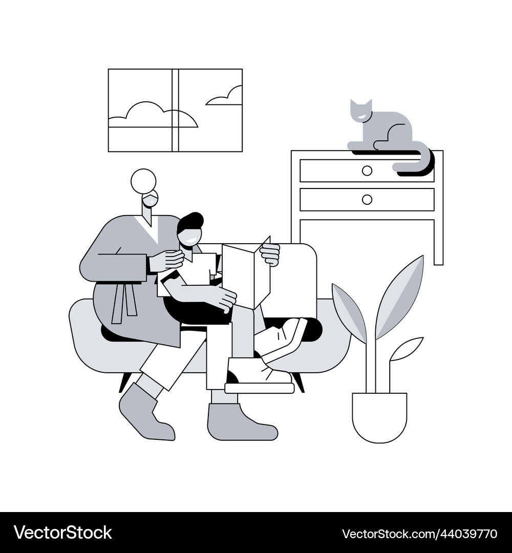 Minimalist lifestyle abstract concept Royalty Free Vector