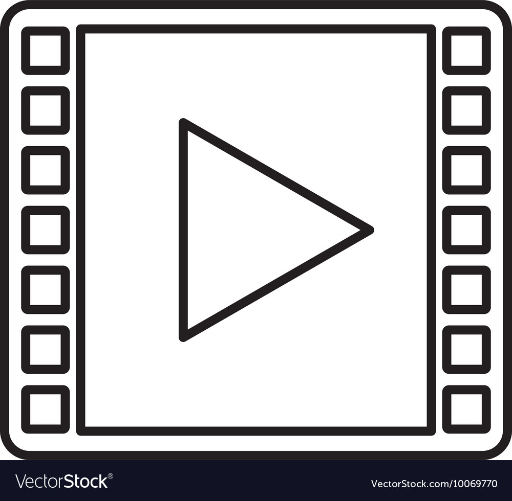 Play player button icon Royalty Free Vector Image