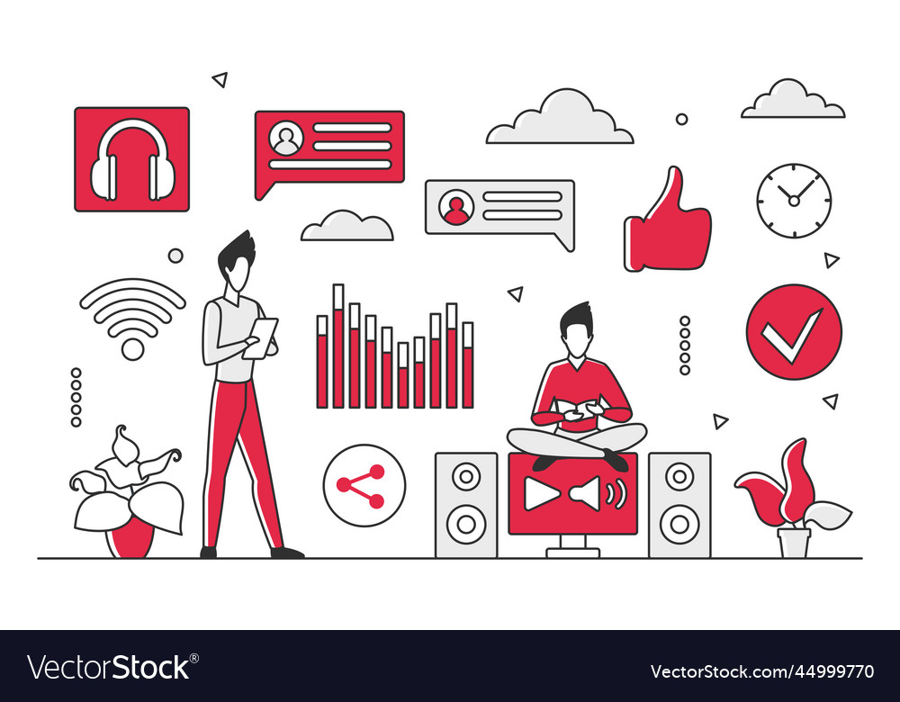 Top Music Chart Royalty Free Vector Image Vectorstock