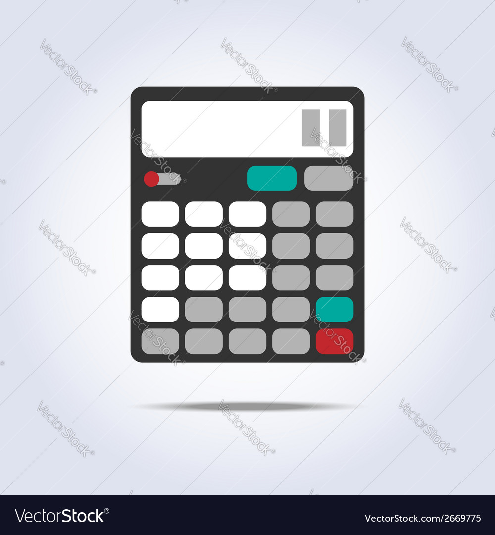 Calculator simple icon Royalty Free Vector Image Calculator simple icon Royalty Free Vector Image