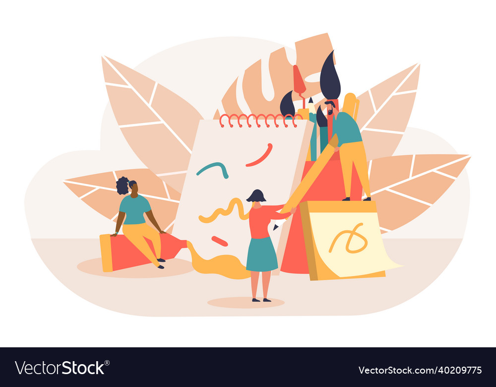 Creative team concept Royalty Free Vector Image