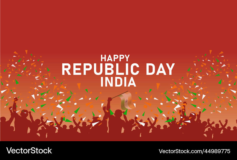 Poster for republic day celebration Royalty Free Vector