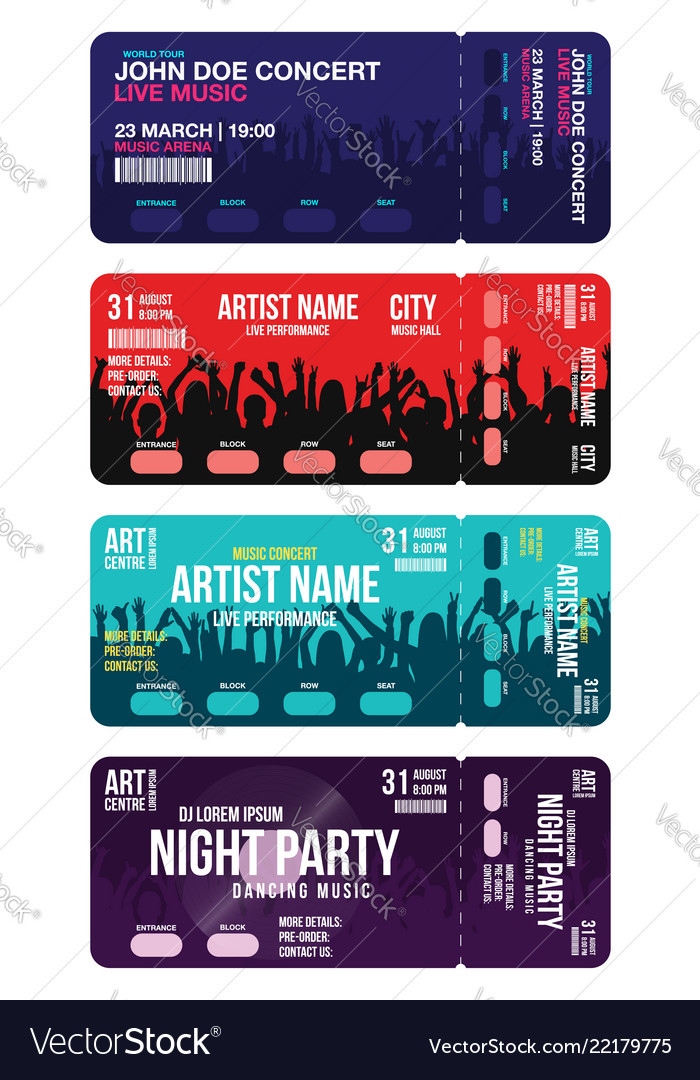 Music Concert Ticket Sample PDF Template