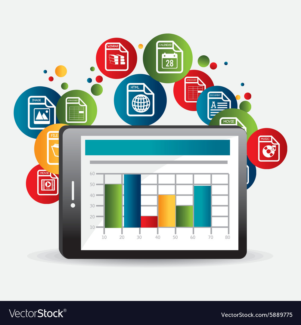 Spreadsheet design Royalty Free Vector Image - VectorStock