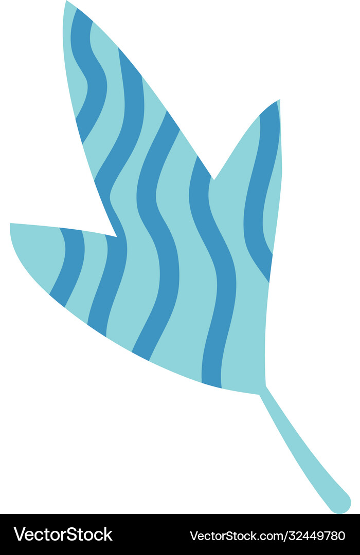 Abstract leaves concept ivy leaf icon flat style Vector Image