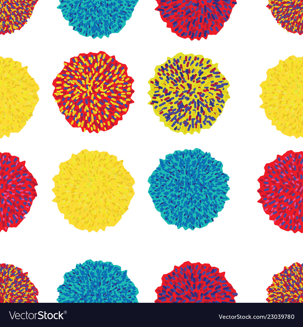 Colorful Pom Poms Royalty Free Vector Image - VectorStock