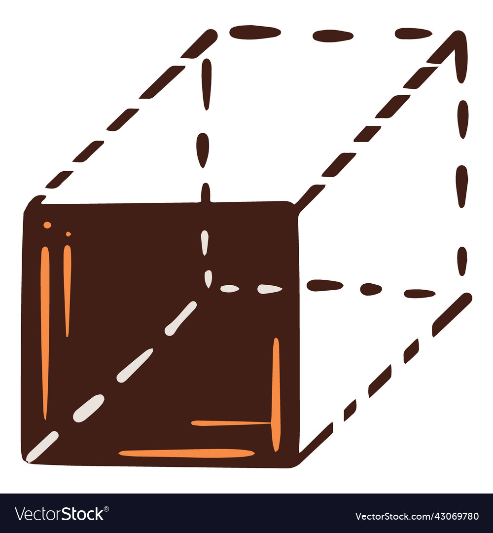 Cube perspective Royalty Free Vector Image - VectorStock